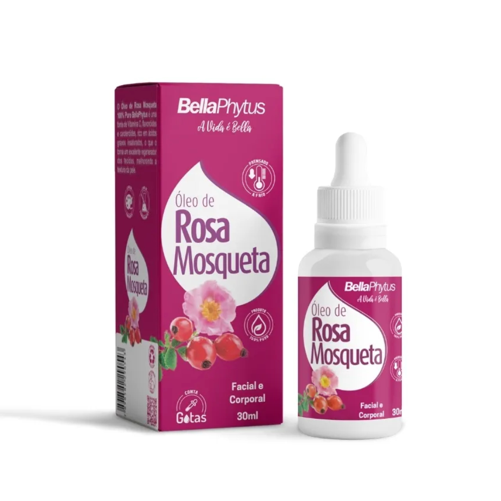 Rosa Mosqueta Rubiginosa Óleo Puro 30ml | BellaPhytus | Shopee Brasil