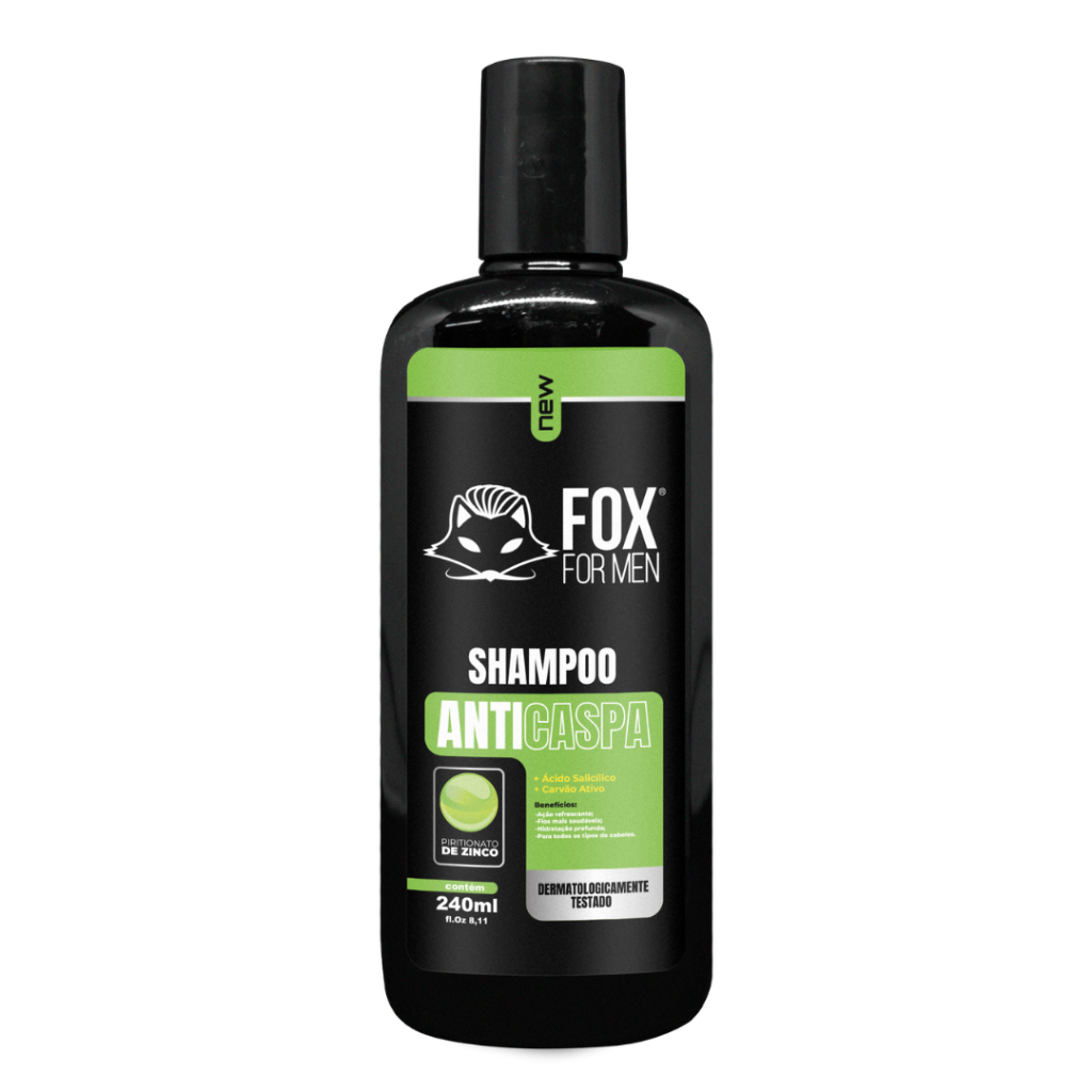 SHAMPOO ANT-CASPA 240ML - FOX FOR MEN | Shopee Brasil