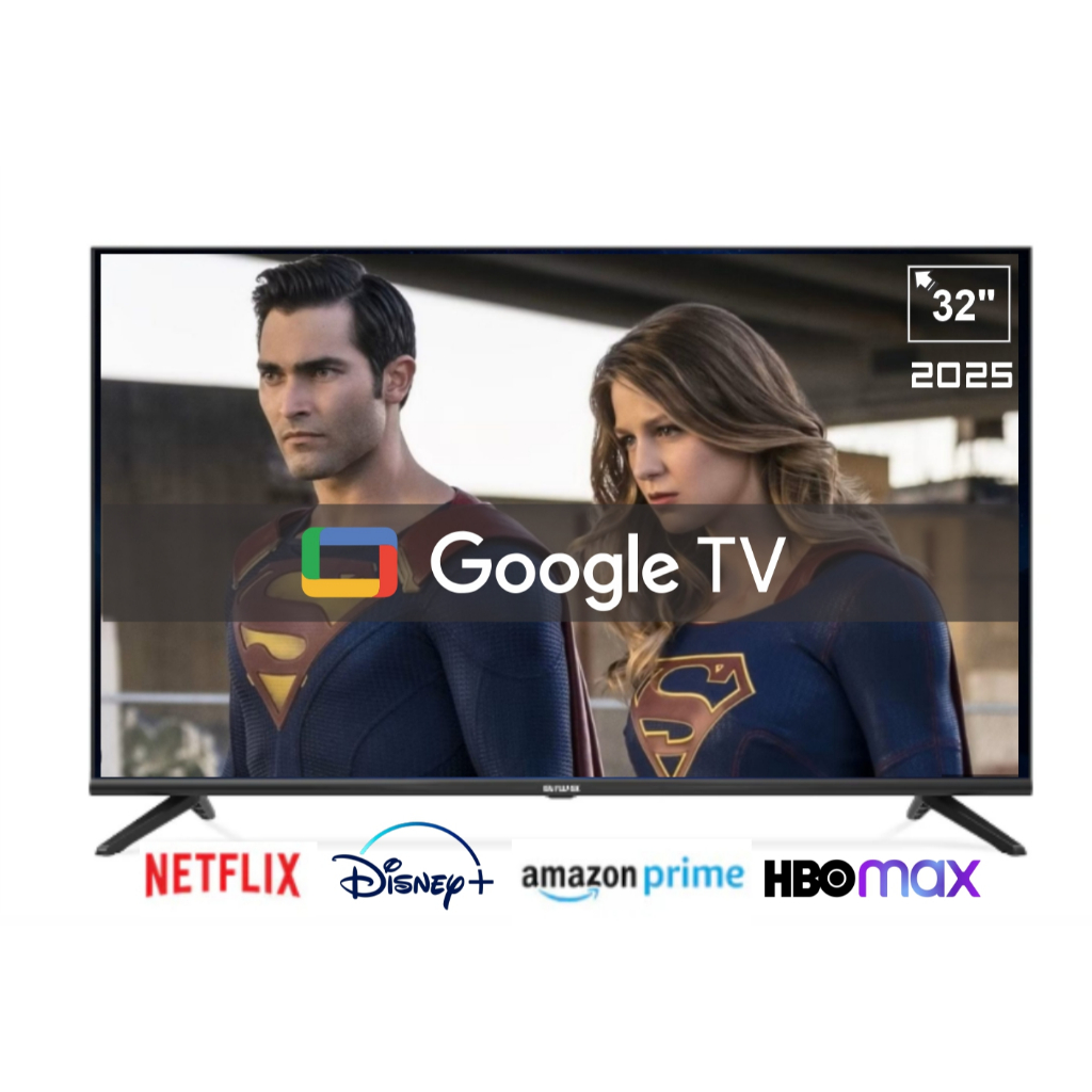 Smart tv Led 32 Pol Cinema Android Nova com Chromecast Bluetooth Wifi USB HDMI Conversor APP ...