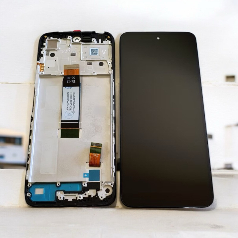 Tela Frontal Redmi 12 4G C/ Aro + Cola + Elasticos + Pelicula 3D ...