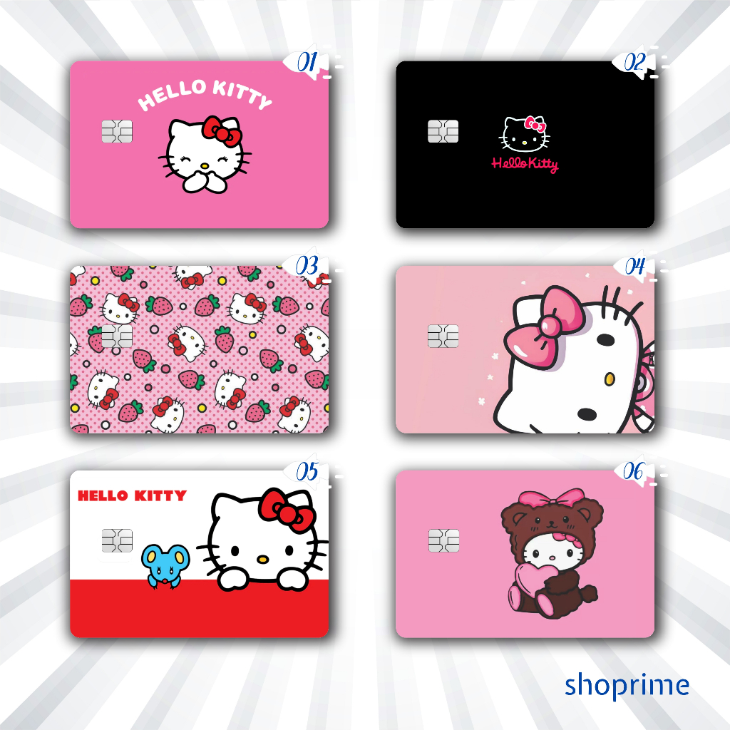 Adesivo Para Cartão De Crédito E Débito Hello Kitty | Shopee Brasil