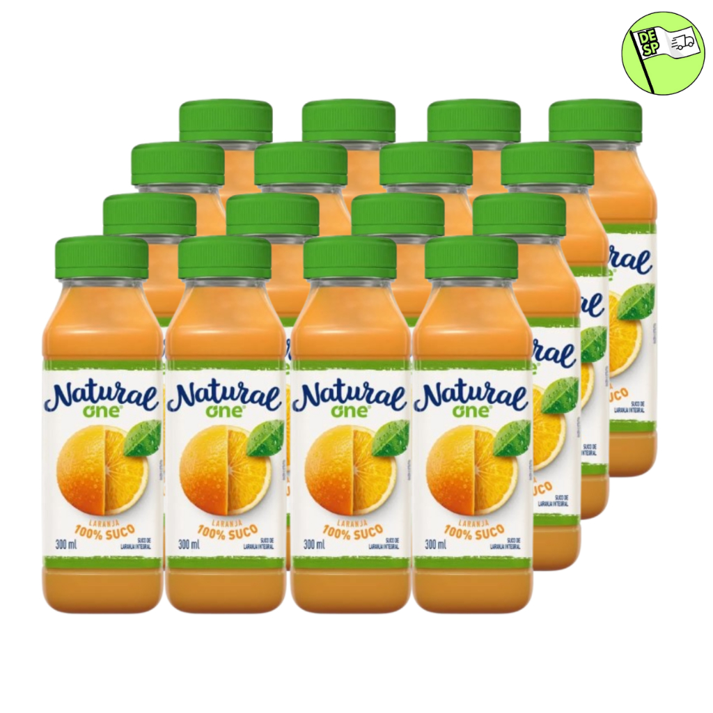 Kit C/16 Unidades Suco de Laranja Natural One 300ml | Shopee Brasil