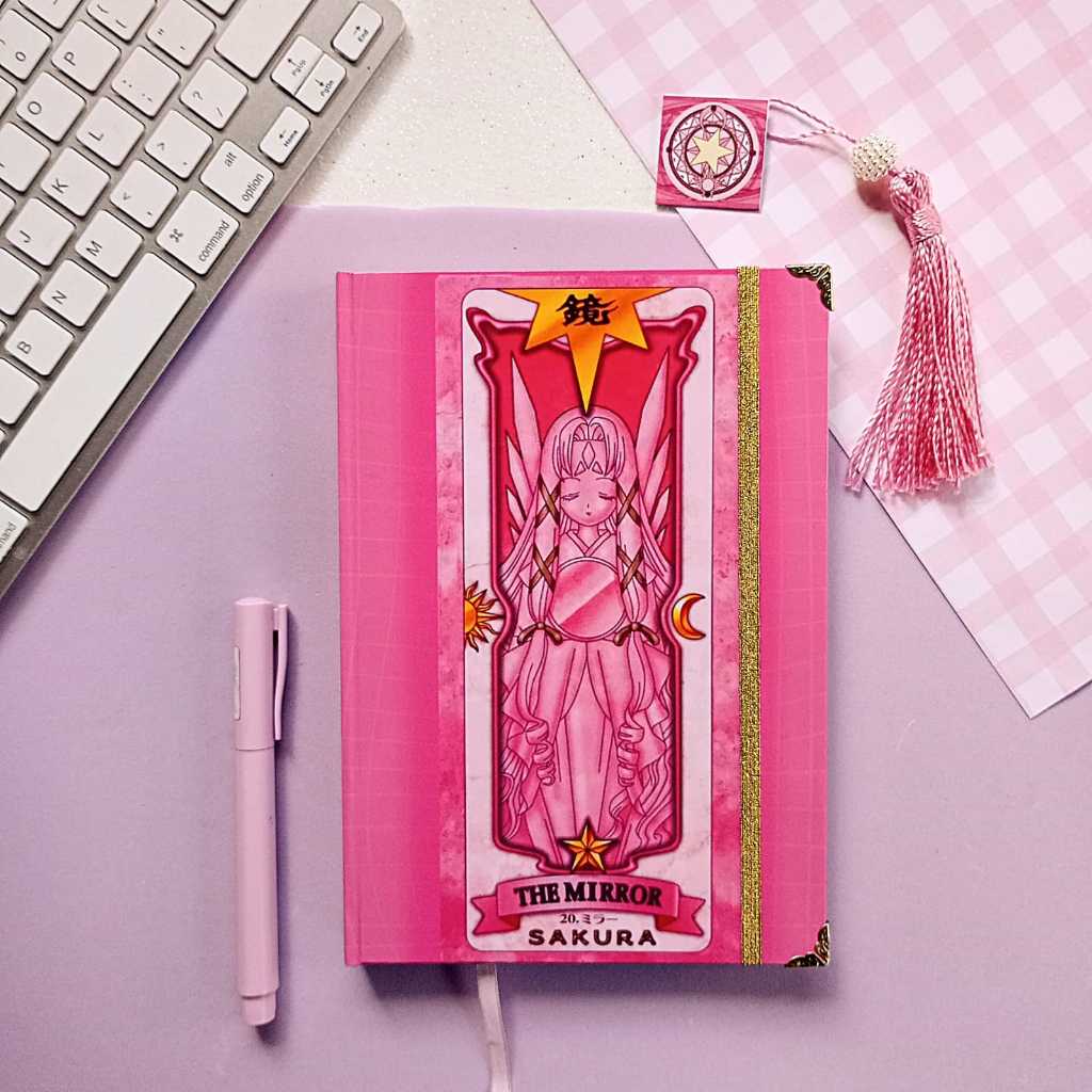 Bullet Journal Sketchbook Sakura Card Captor - Caderno Artesanal folha ...