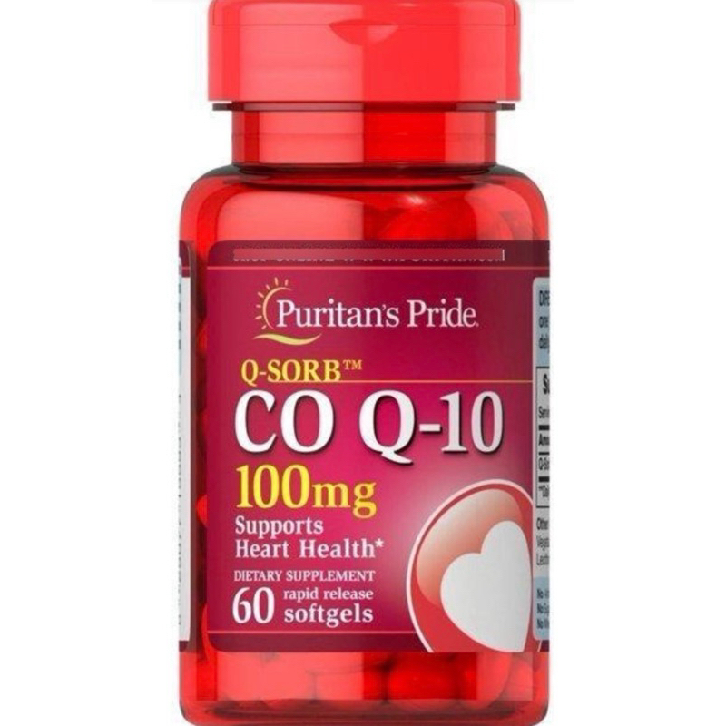 Puritans Pride Coq10 100mg Com 60 Comprimidos Coenzima Q10 | Shopee Brasil