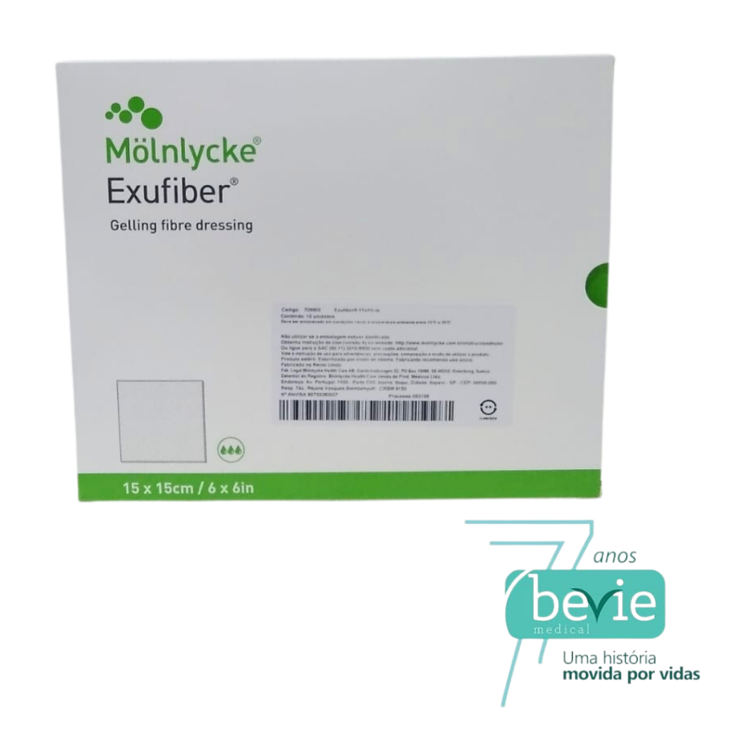 Exufiber 15x15 é um curativo de tecnologia avançada ideal para feridas ...