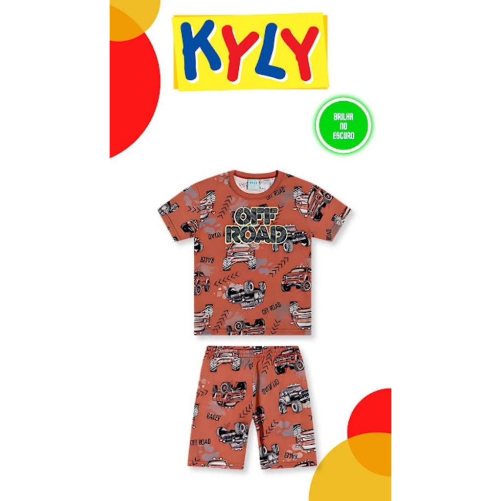 Pijama Brilha No Escuro Menino Kyly | Shopee Brasil