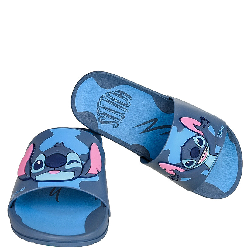 Chinelo Disney Stitch Mania Gáspea Slide 22994 Azul Chinelos infantil ...