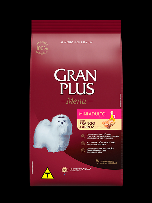 Racao Gran Plus Caes Menu Adultos Mini Frango E Arroz 10,1kg | Shopee ...