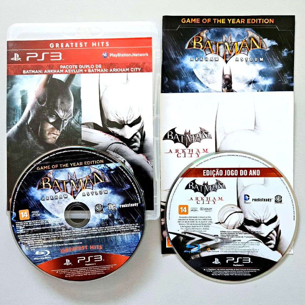 Batman Arkham Dual Pack Original Playstation 3 PS3 | Shopee Brasil