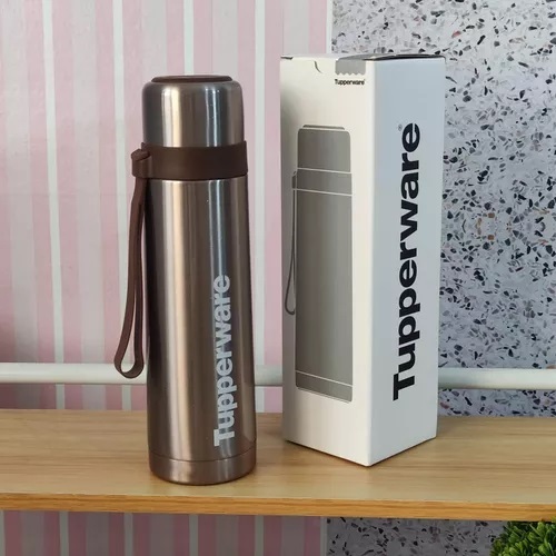 Tupperware Garrafa Térmica Duo Tup 500ml Chocolate | Shopee Brasil