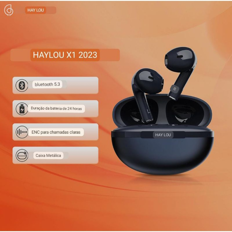 Fone de Ouvido sem fio Haylou X1 Bluetooth 5.3 | Shopee Brasil