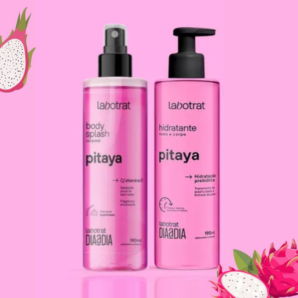 Kit Labotrat Pitaya: Body Splash 190ml + Hidratante 190ml | Shopee Brasil