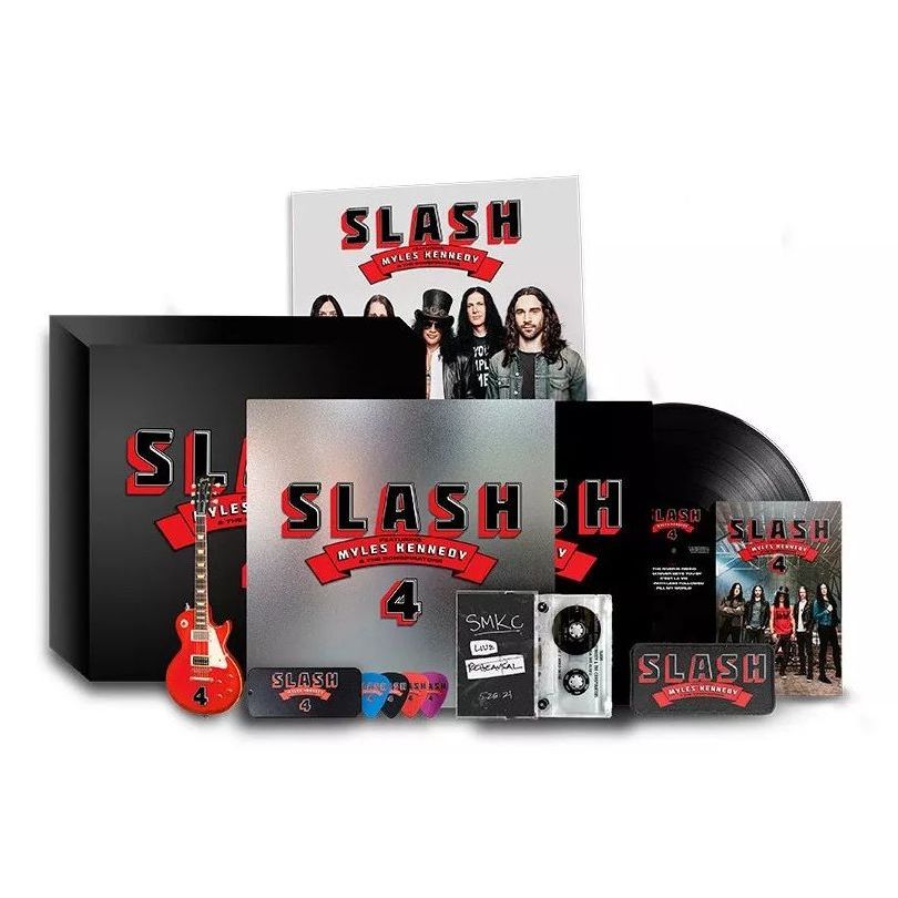 Slash 4 Box Deluxe (Cd, LP e cassete) Vinil autografado + Myles Kennedy ...