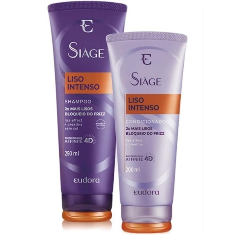 Combo Eudora Siage Liso Intenso shampoo e condicionador | Shopee Brasil