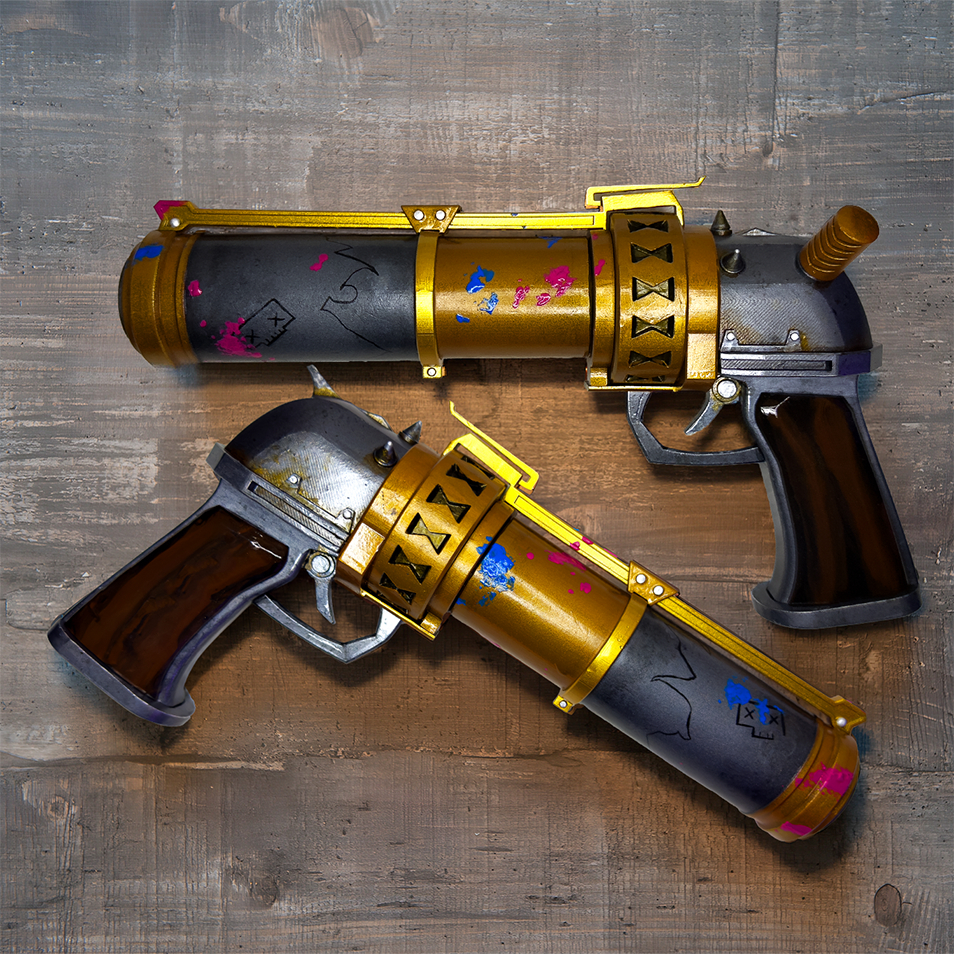 Jinx - Arcane - Zapper - Réplica - Cosplay - LOL | Shopee Brasil