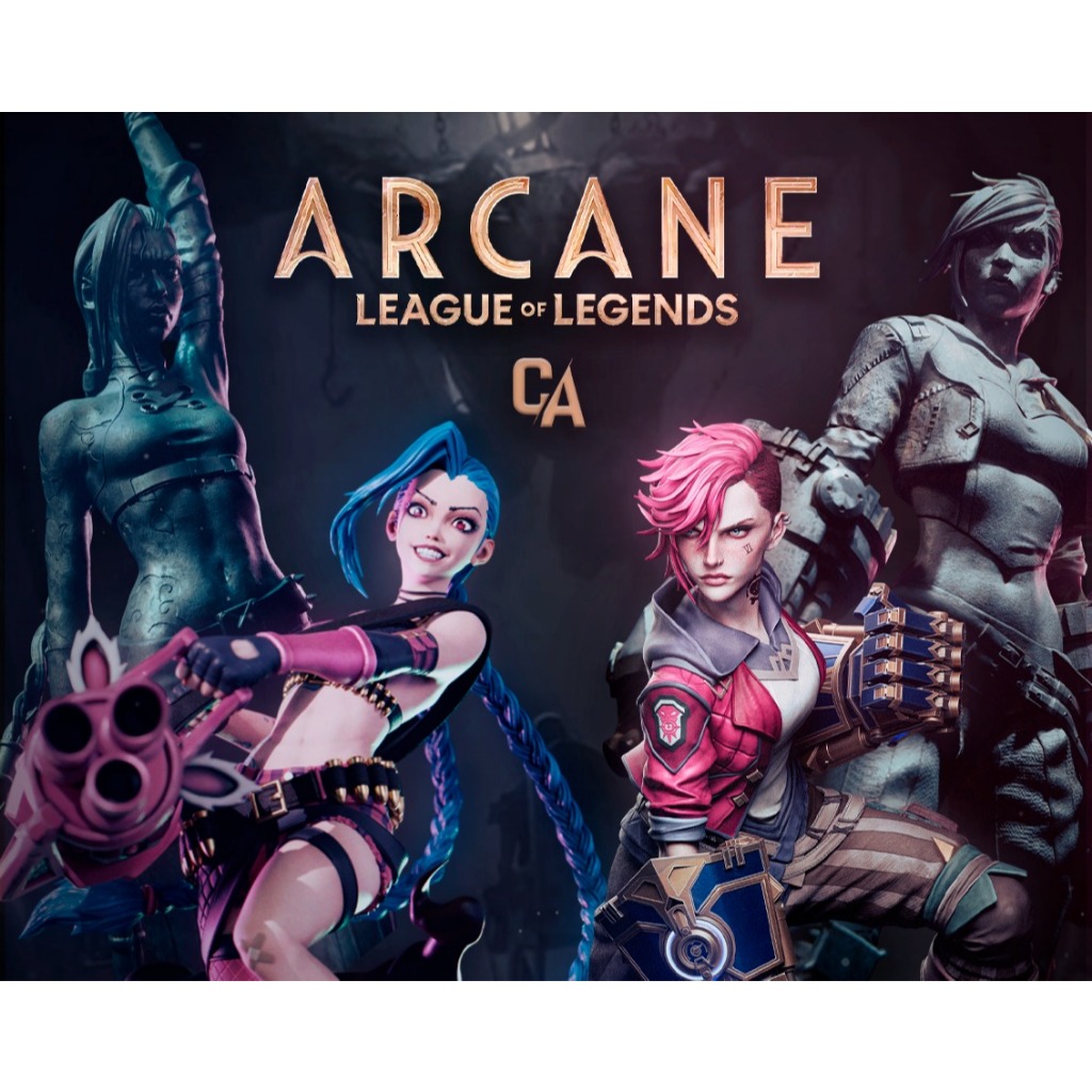 Jinx - VI - Arcane - LOL - Action Figure - Colecionavel | Shopee Brasil