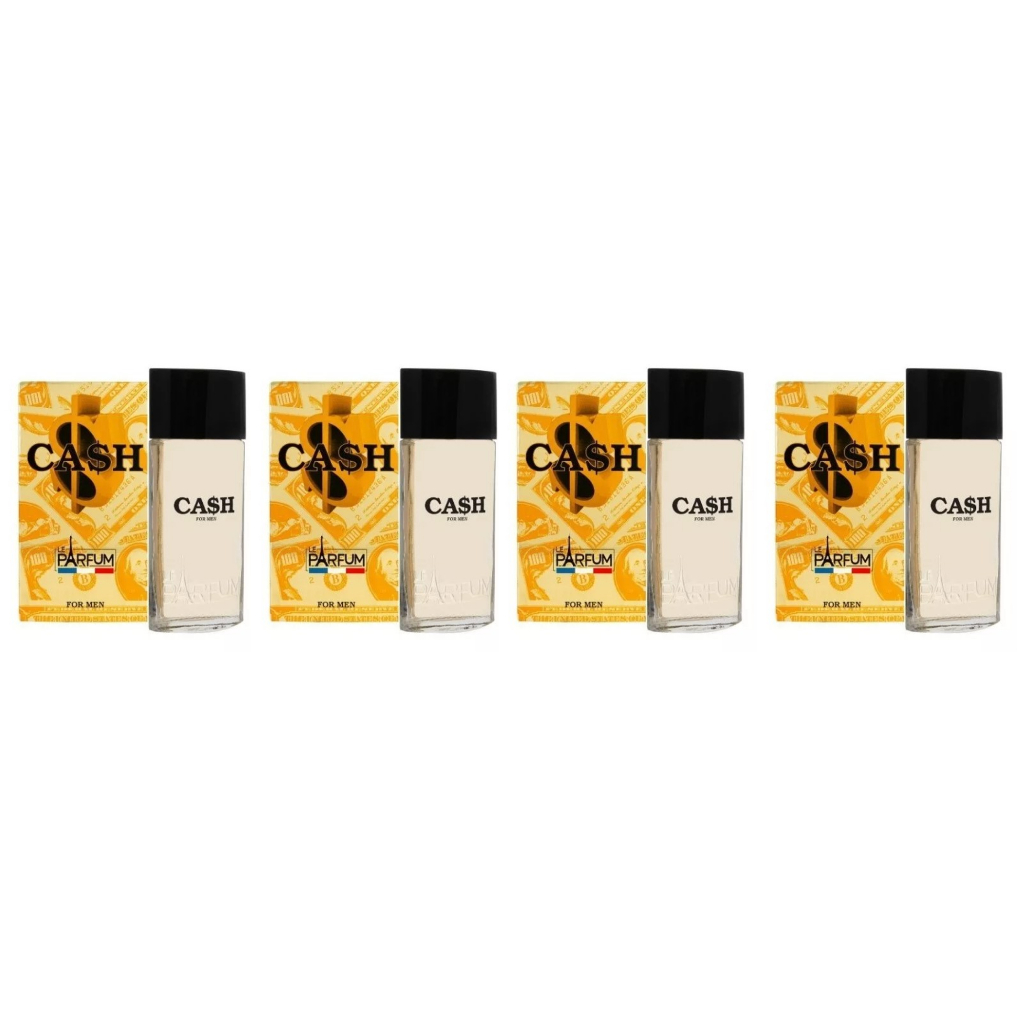 Kit com 4 perfumes Cash Men 75 ml - Le Parfum | Shopee Brasil