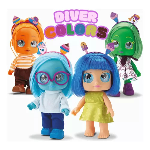 Boneca My Little Colors Divertoys Divertidamente Colorida | Shopee Brasil