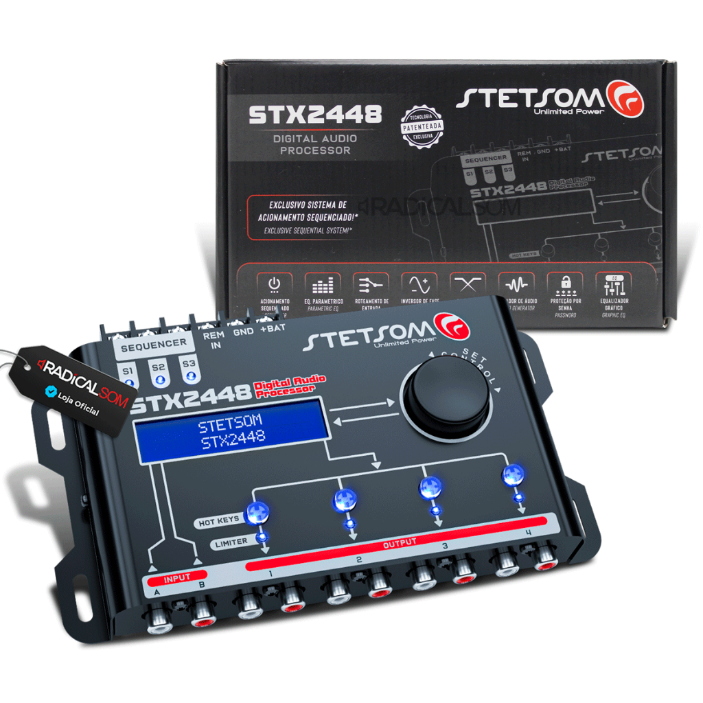 Processador Equalizador Stetsom Stx 2448 C/ Sequenciador Novo | Shopee ...
