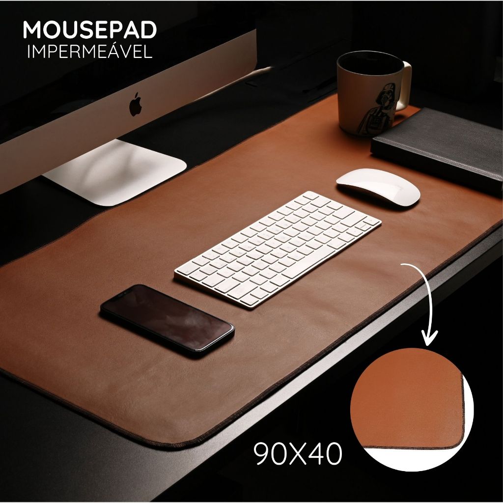 Mouse Pad 90x40 Ideal para Escritório e Jogos Durabilidade Superior com ...