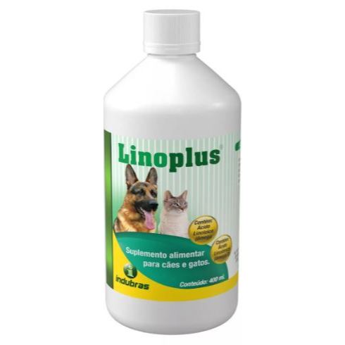 Linoplus 400ml - Suplemento Alimentar Para Cães E Gatos- Pelos bonitos ...