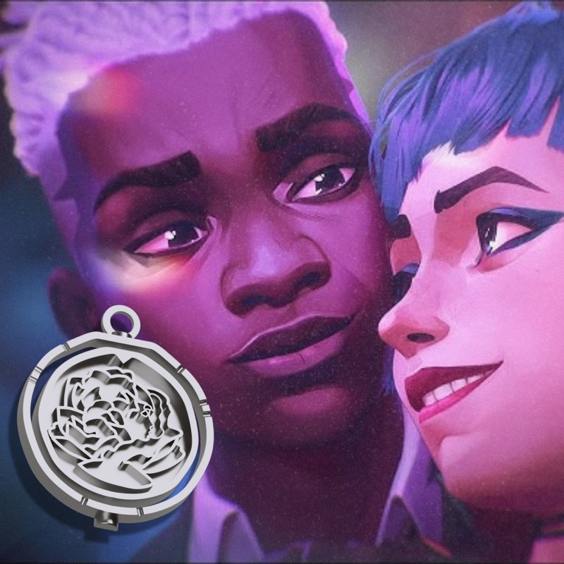 colar arcane powder/jinx e ekko | Shopee Brasil