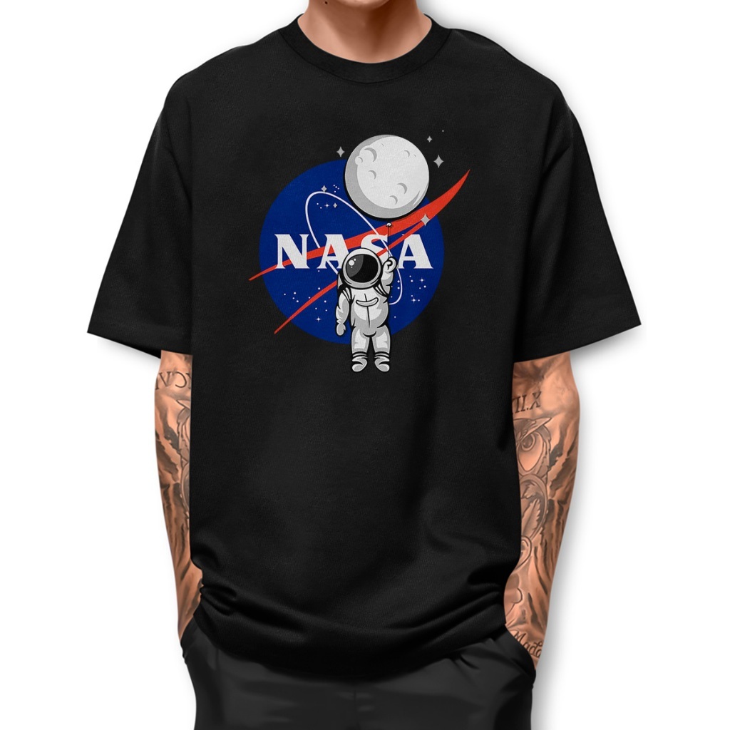 Camiseta Nasa Astronauta Camisa Streetwear Estampada Unissex | Shopee Brasil