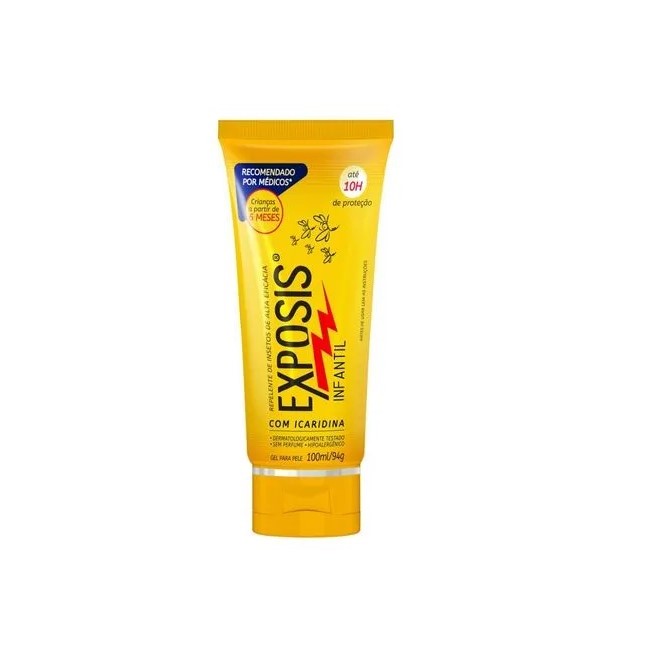 Repelente De Insetos Alta Eficacia Exposis Infantil Gel 100ml | Shopee ...