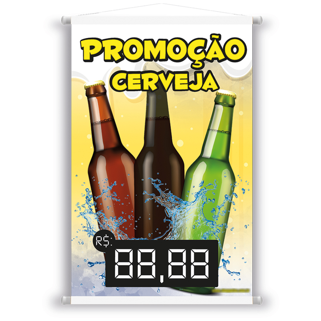 Placa Faixa Banner Aqui Tem Cerveja - Preço Editável | Shopee Brasil