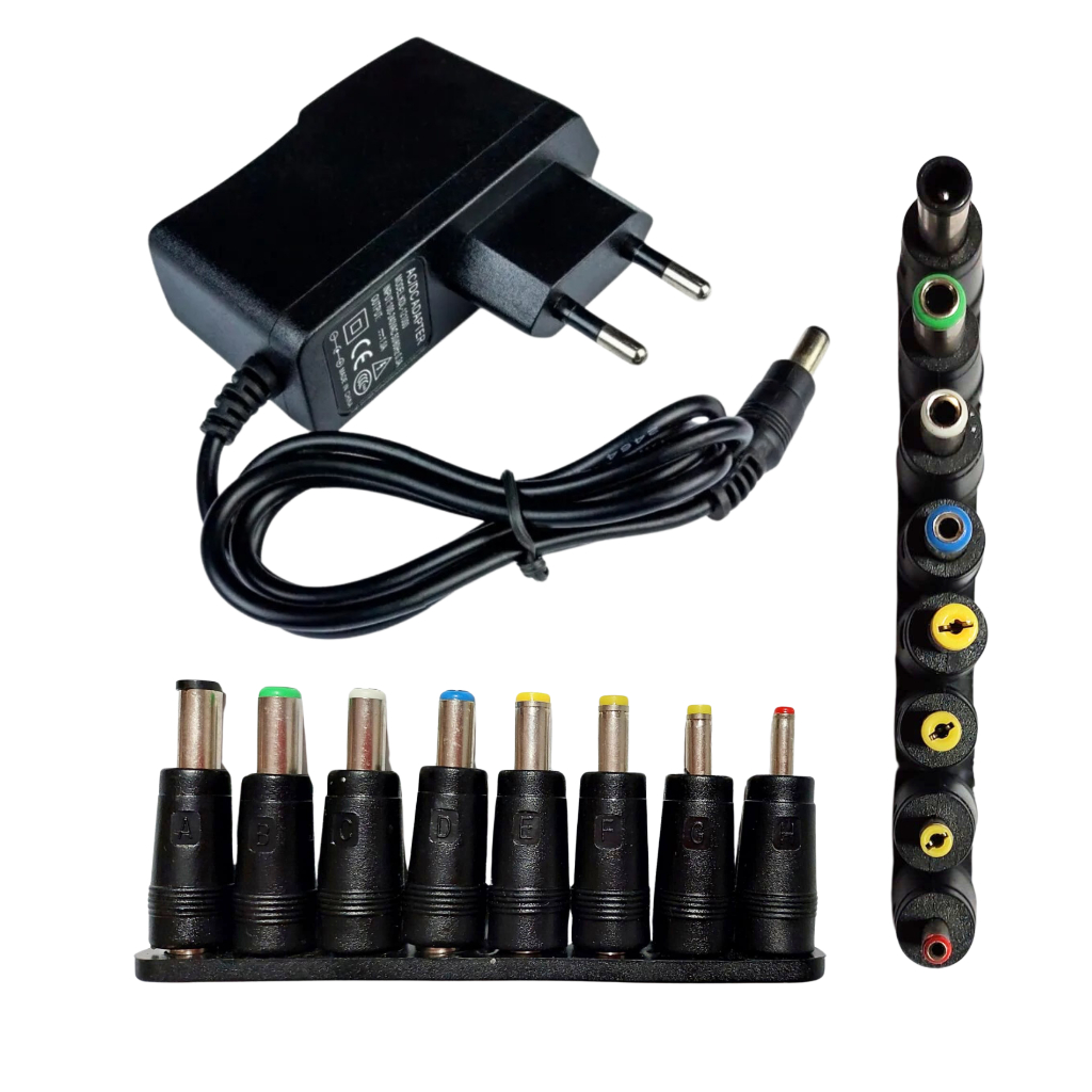 Fonte 12v 1a Bivolt Automatica P4 + Kit adaptador Plug Fonte | Shopee ...