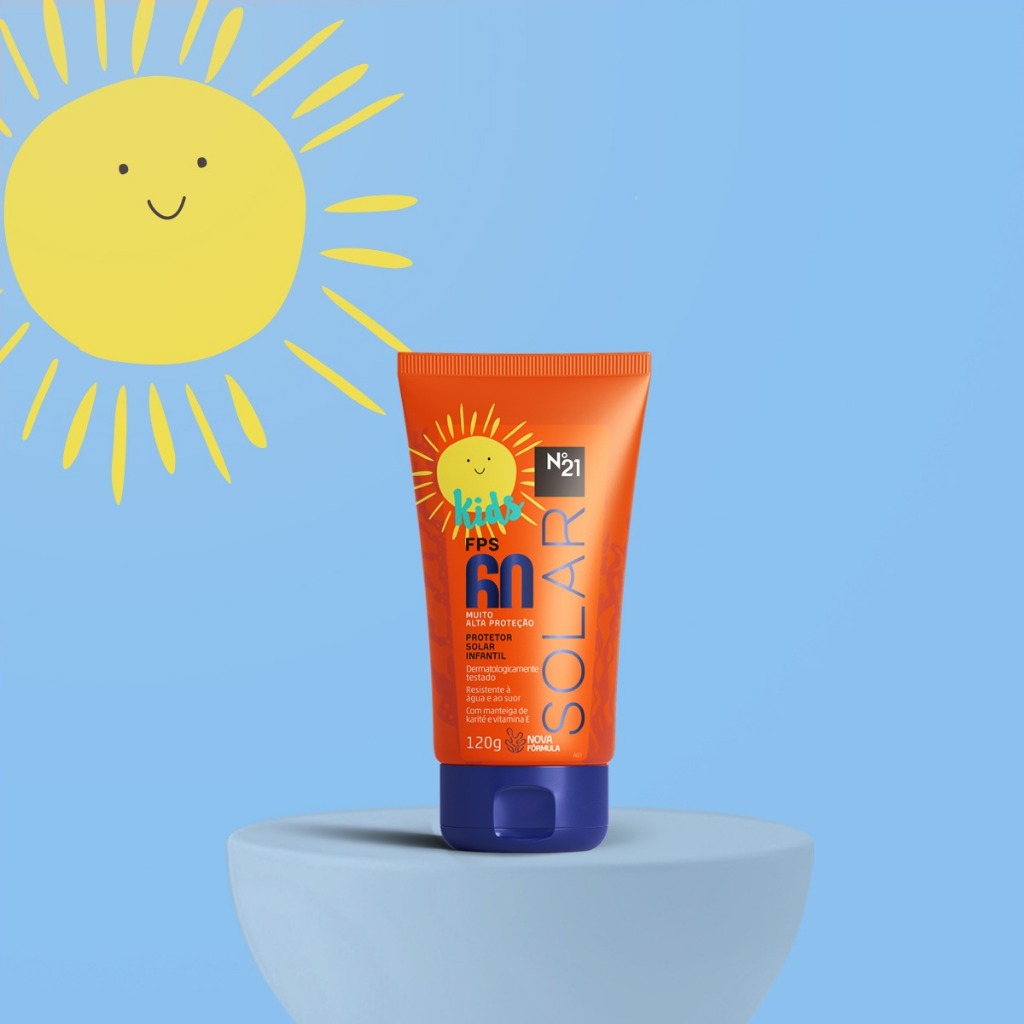 PROTETOR SOLAR LOÇÃO KIDS n21 - 120g | Shopee Brasil