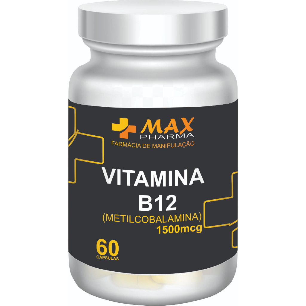 Vitamina B12 1500mcg Metilcobalamina AutêntiCA 60 Cápsulas | Shopee Brasil