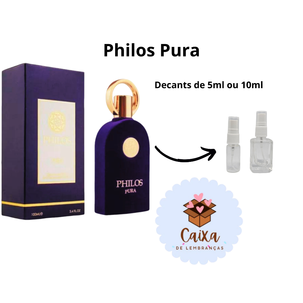 Perfume Philos Pura 5/10 ml | Shopee Brasil