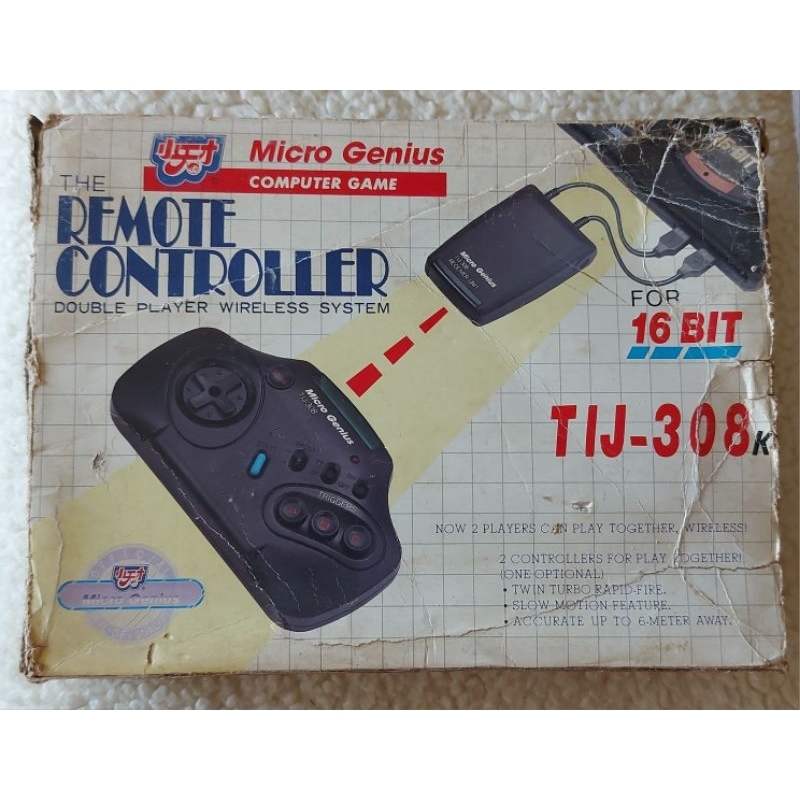 Parr controles Micro Genius Remote Controller TIJ-308K para Mega Drive sem o sensor | Shopee Brasil