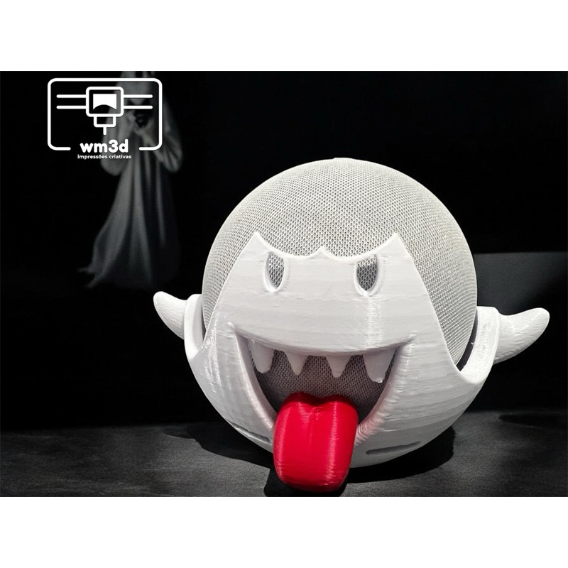 Suporte Alexa echo dot Fantasma Ghost Boo - Super Mario | Shopee Brasil
