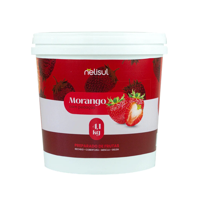 Preparado Morango Balde 4.1 KG Nelisul | Shopee Brasil