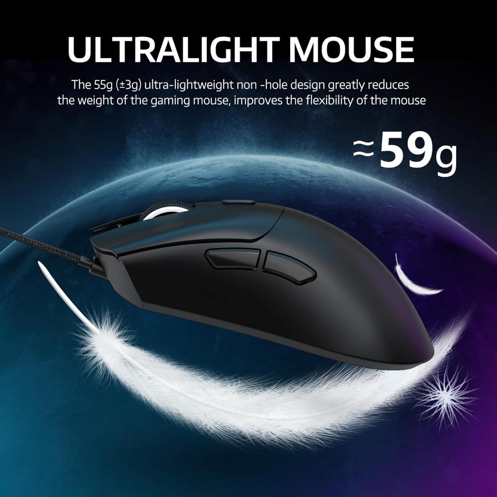ATTACK SHARK R1 Wireless Gaming Mouse Preto | Shopee Brasil
