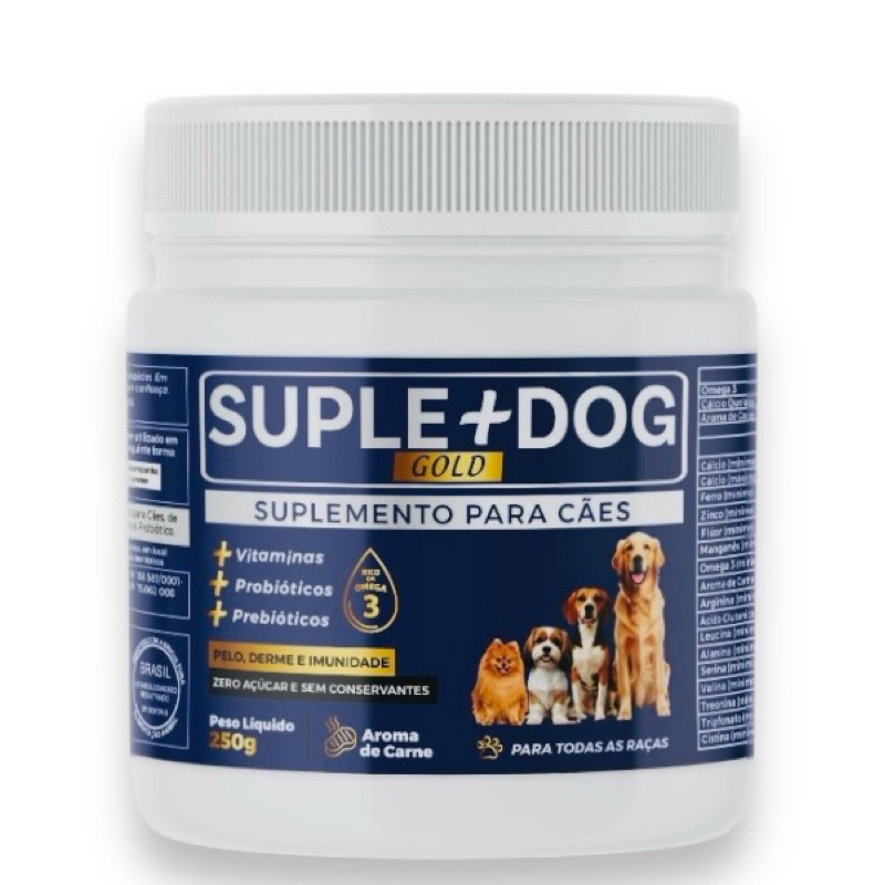 Suplemento Para Cachorro Dog - Pelo Derme Imunidade e Articulação ...