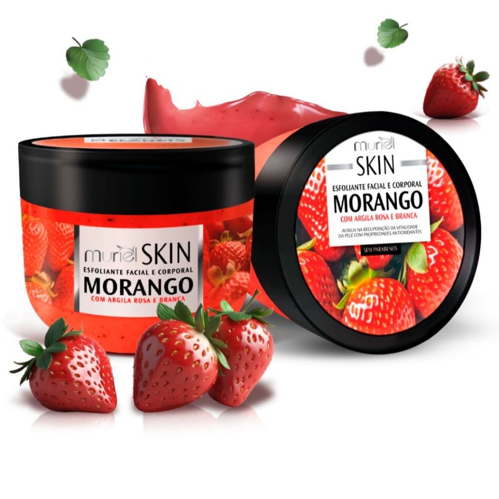 Muriel - Esfoliante Facial e Corporal 250g Morango ou Maracujá / Escolha o seu | Shopee Brasil