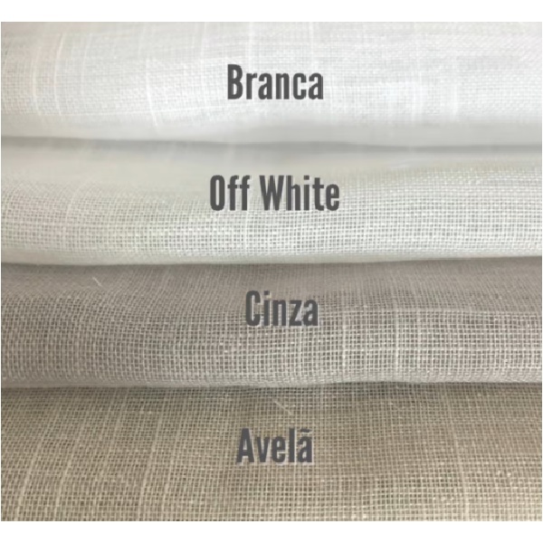 Tecido gaze de Linho Voil Flame 7 mts Luxo Premium | Shopee Brasil