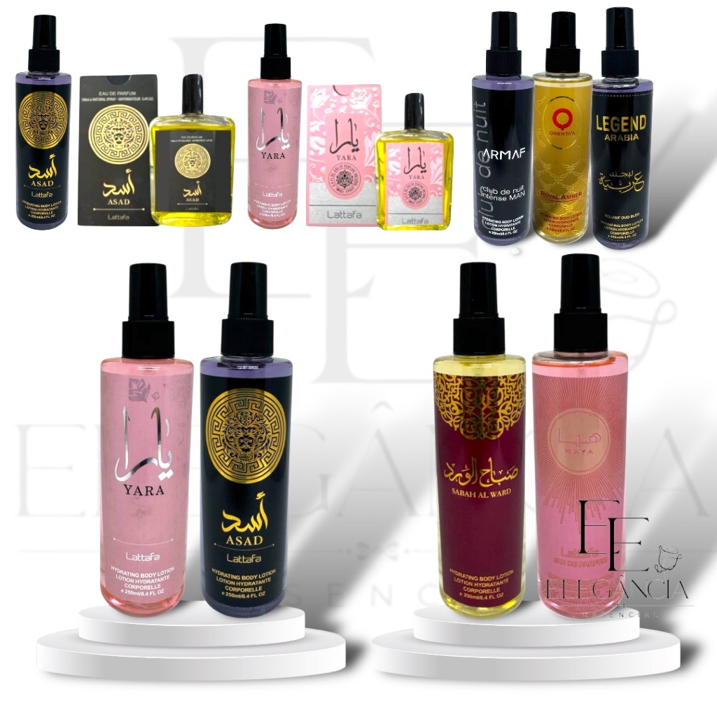 Body splash árabe 250ml escolha sua fragrância | Shopee Brasil