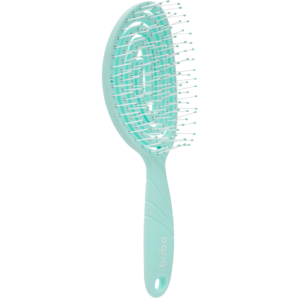 Escova de Cabelo Flexi Comfort Buba Cor Rosa-Verde | Shopee Brasil