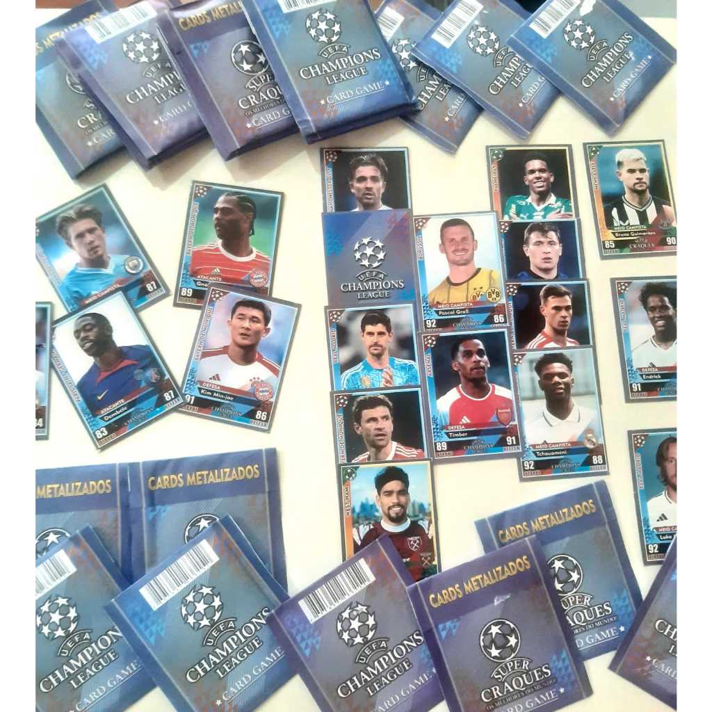 100 CARDS FIFA + 100 CARDS CHAMPIONS LEAGUE | Shopee Brasil