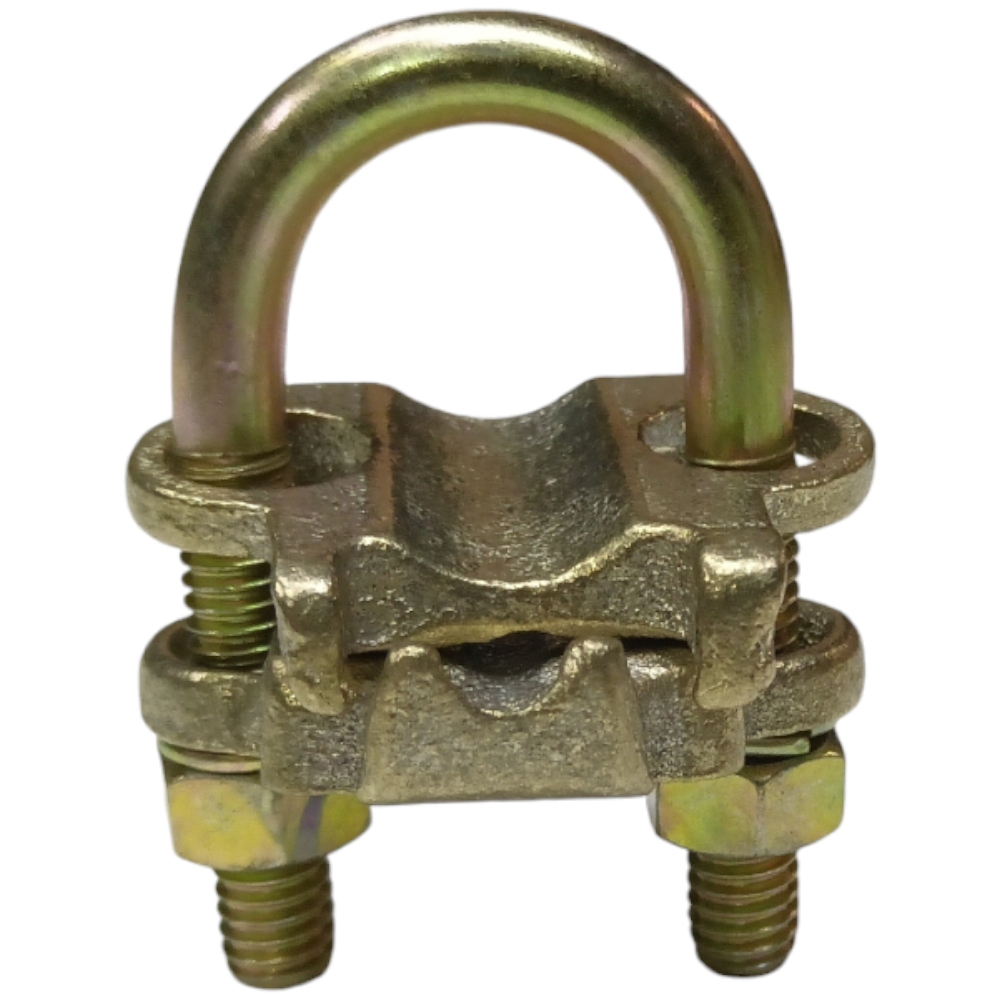 Grampo Conector Gtdu Duplo Aterramento Terra Tipo U para Haste de 5/8 ...