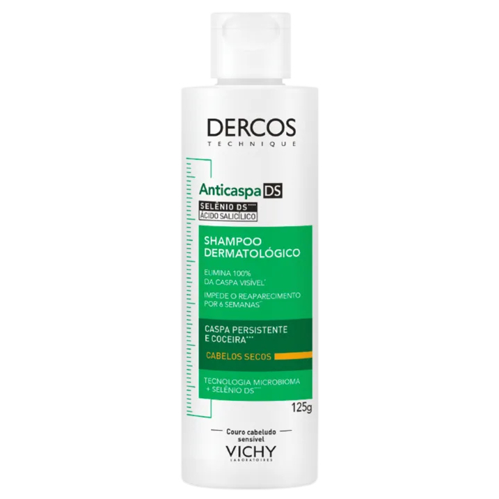 Shampoo Dermatológico Dercos Anticaspa DS 125g - Vichy | Shopee Brasil