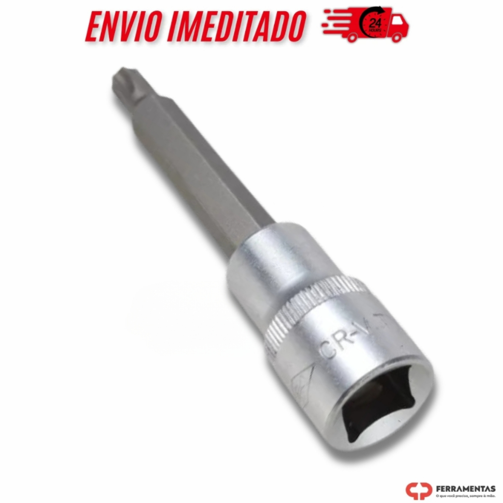 Chave Soquete Hexalobular Torx Longo 1/2 T40 - Profissional | Shopee Brasil