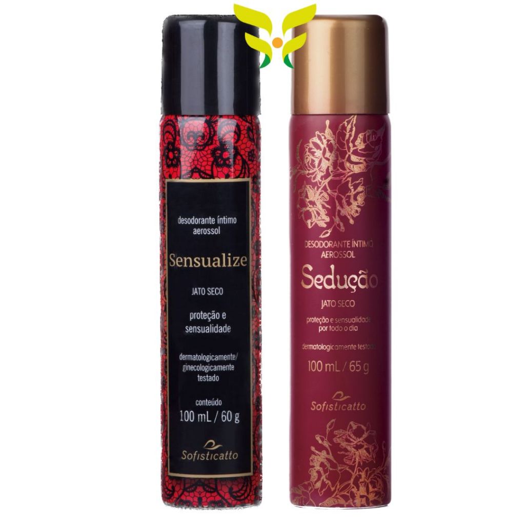 Kit Desodorante Íntimo Sofisticatto SENSUALIZE + SEDUÇÃO | Shopee Brasil