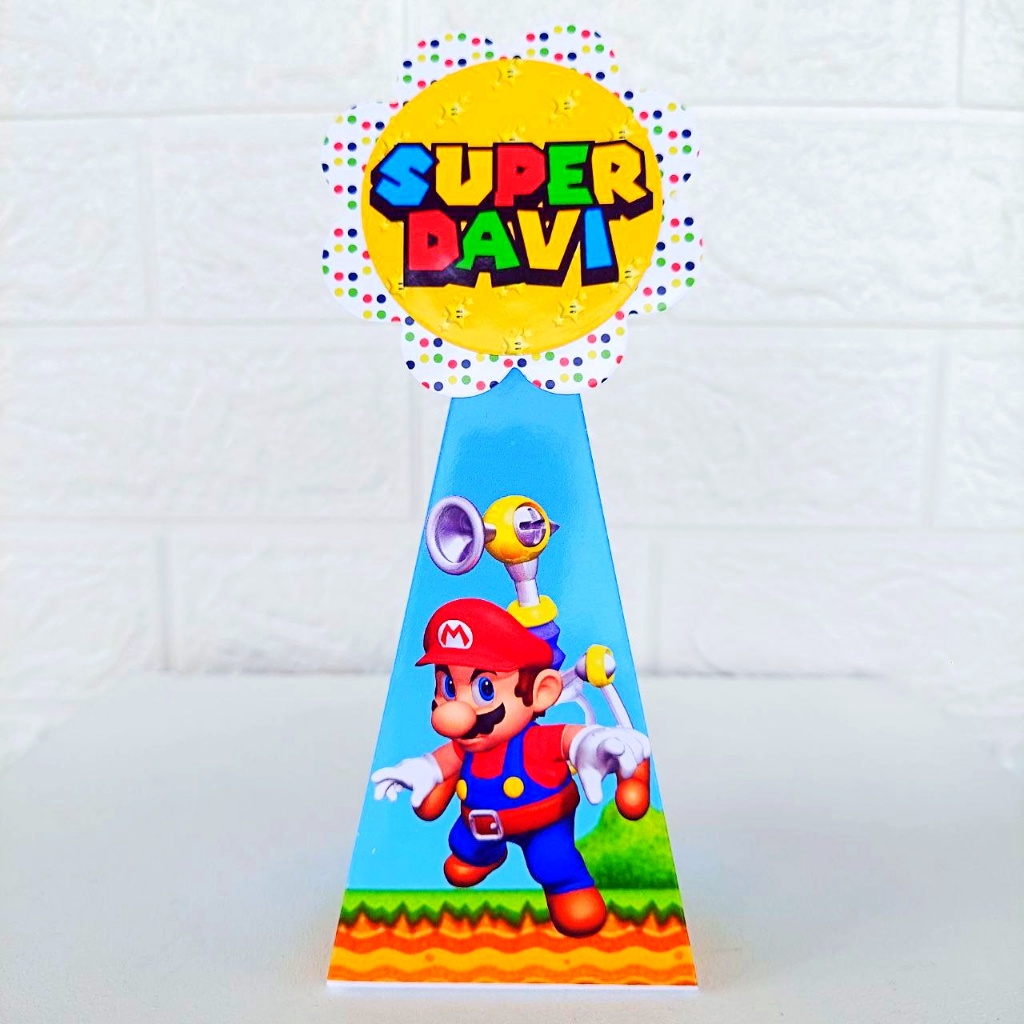 Caixa Pirâmide Super Mario Personalizada Pegue e Monte | Shopee Brasil