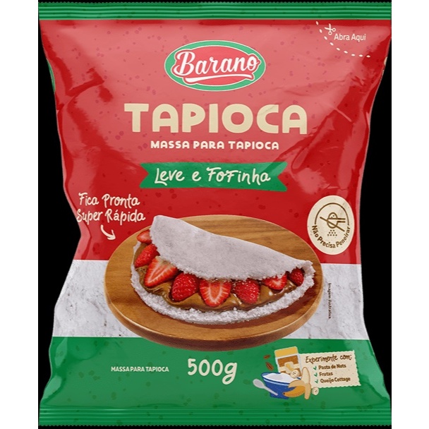 Goma de tapioca Hidratada leve e fofinha pacote 500g Barano | Shopee Brasil