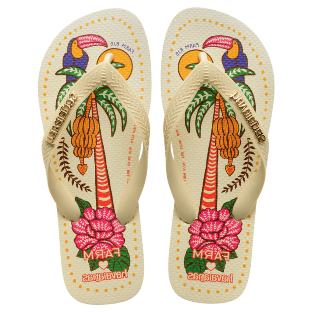 Chinelo Feminino Farm Modelos Exclusivos e Cheios de Estilo | Shopee Brasil